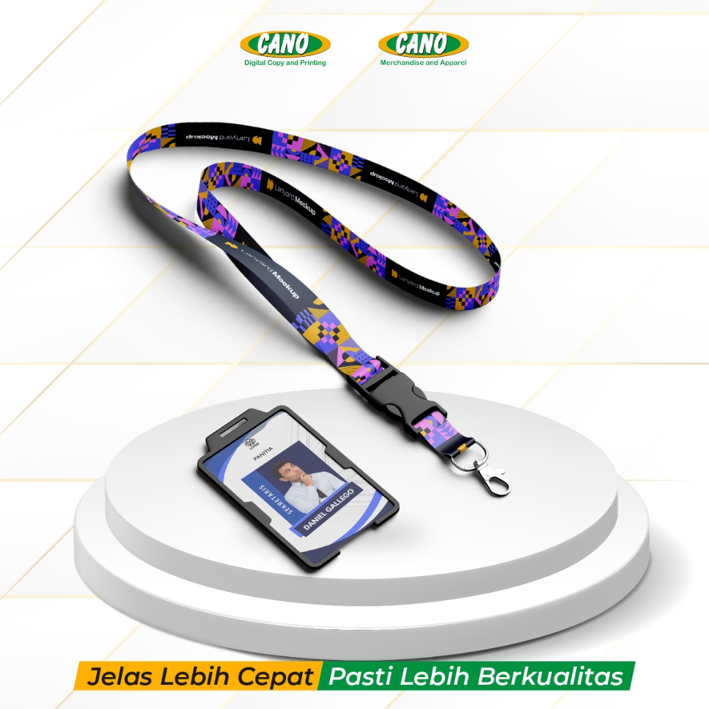 Jual CANO Tali Lanyard Custom + ID Card / Gantungan ID Card / Tali ID ...
