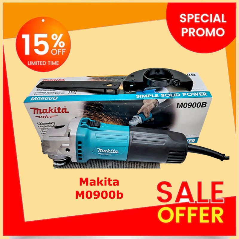 Jual Makita Gerinda listrik 4 inch M0900B saklar depan slepan besi ...