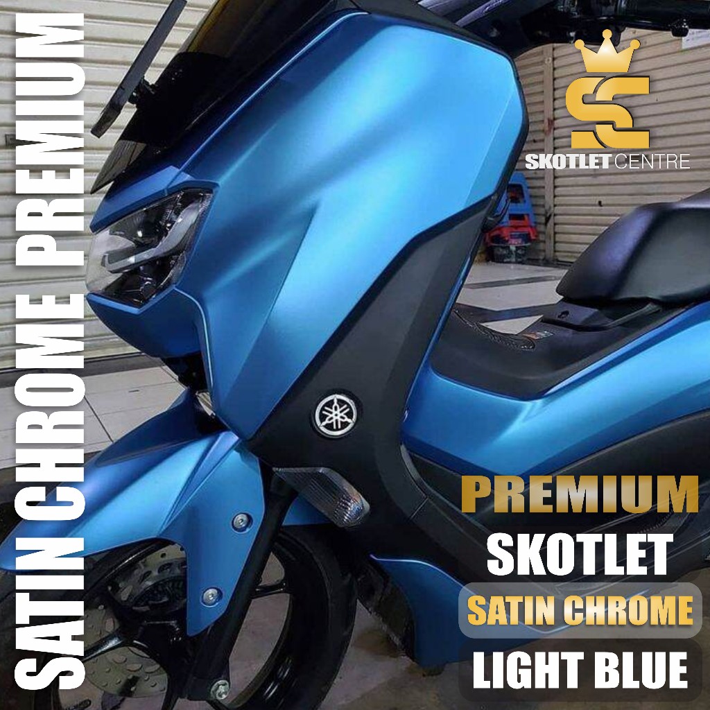 Jual Stiker Skotlet Motor Light Blue Satin Sticker Biru Muda Matte ...