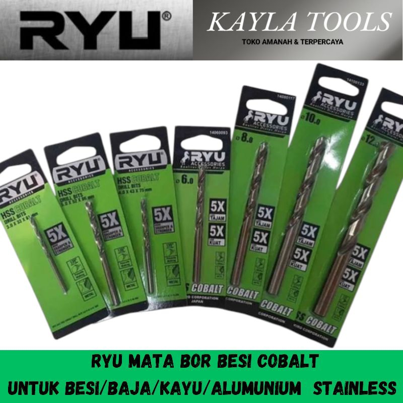 Jual RYU BY TEKIRO MATA BOR BESI COBALT (Kayu/Stainless/alumunium/Besi ...