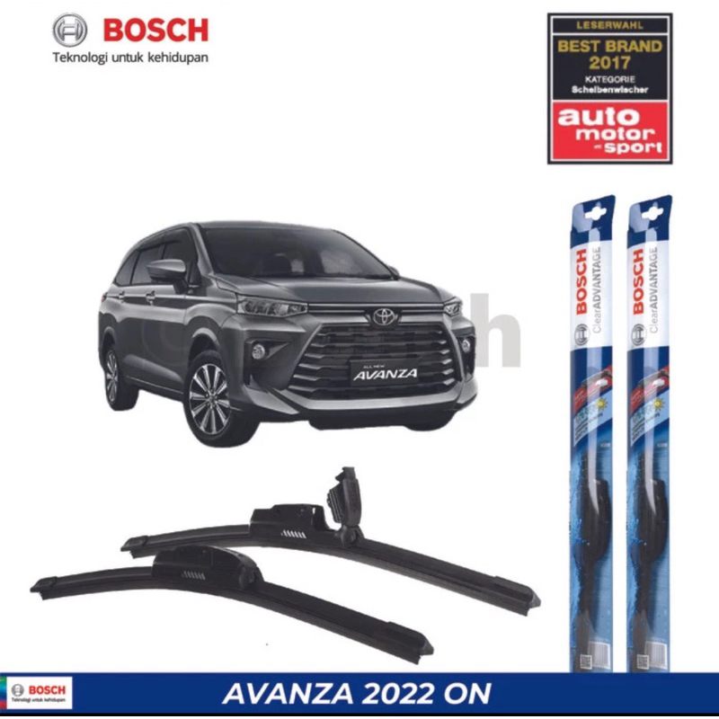 Jual NEW AVANZA XENIA VELOZ 2022 2023 2024 WIPER BOSCH FRAMELESS SAPU KACA MOBIL FULL KARET ...