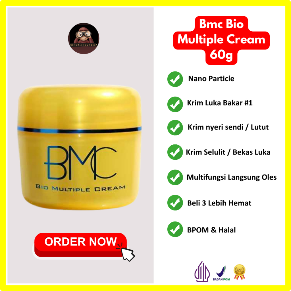 Jual BMC Bio Multiple Cream Cream Krim Luka Bakar Keseleo Original ...