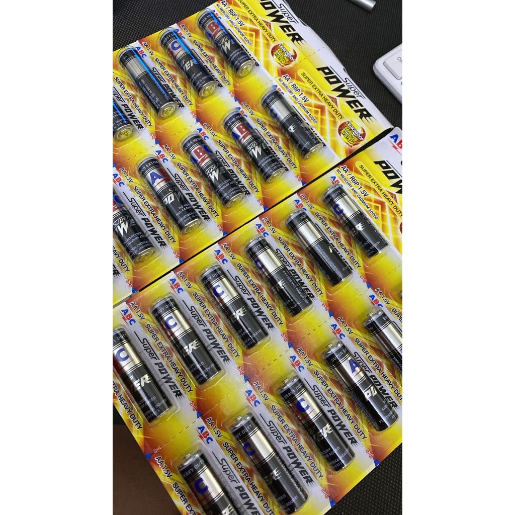 Jual Baterai ABC Super Power LR03/AA (isi 1 pcs) Baterai ABC Hitam AAA ...