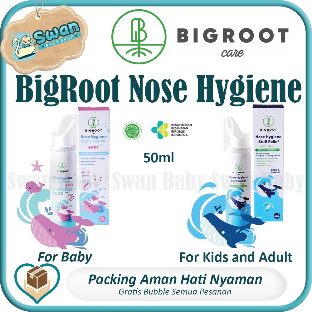 Jual Bigroot Nose Hygiene Stuff Relief / Nose Hygiene Ultra Gentle Baby ...
