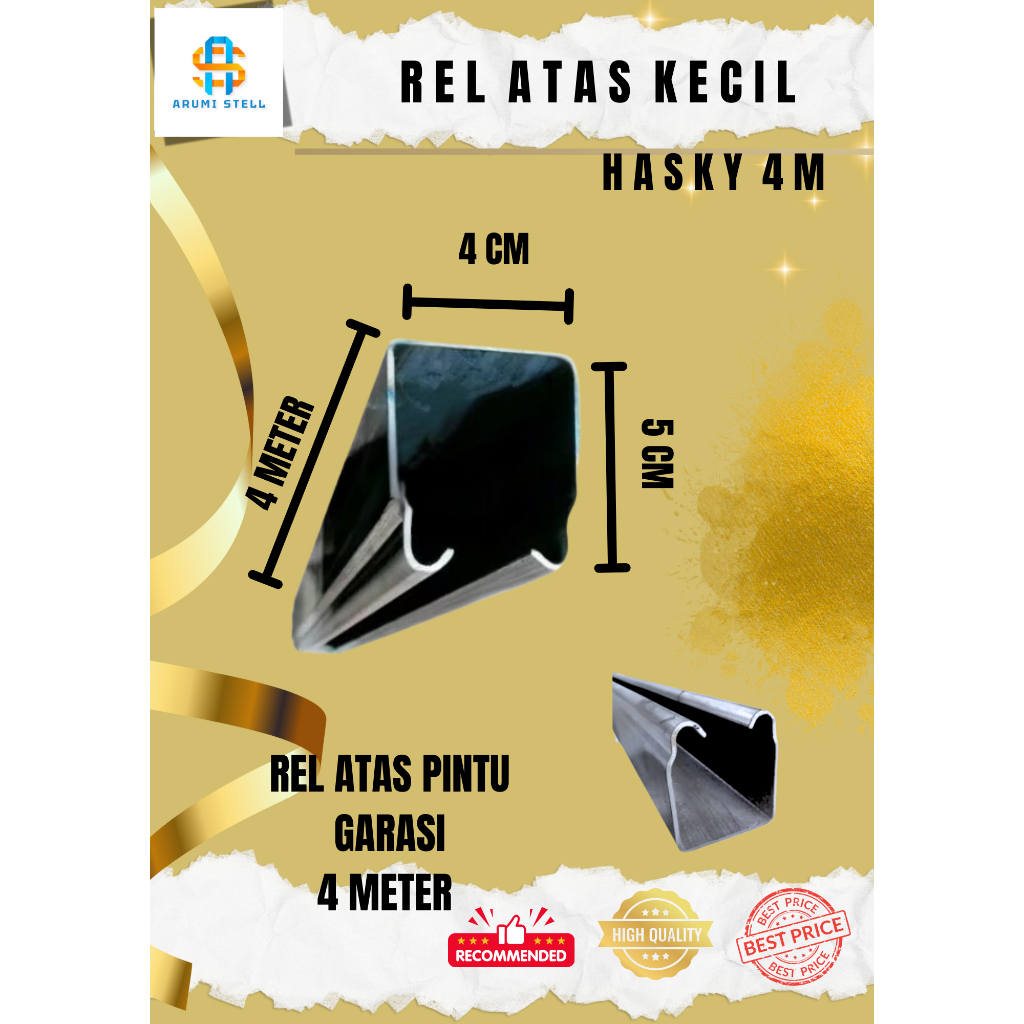 Jual Rel Atas Henderson Hasky Kecil Panjang 4 Meter | Shopee Indonesia