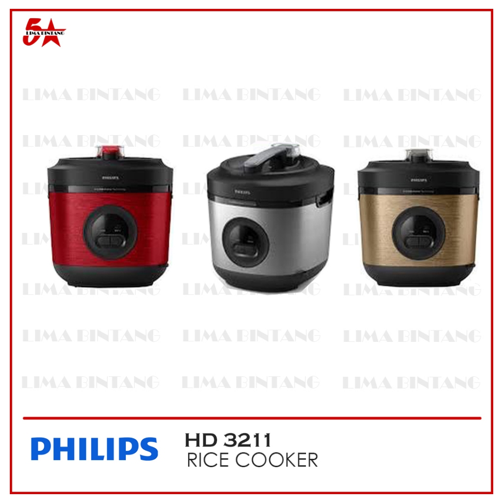 Jual RICE COOKER PHILIPS 1.8 LITER STAINLESS STEEL HD 3211 | Shopee ...