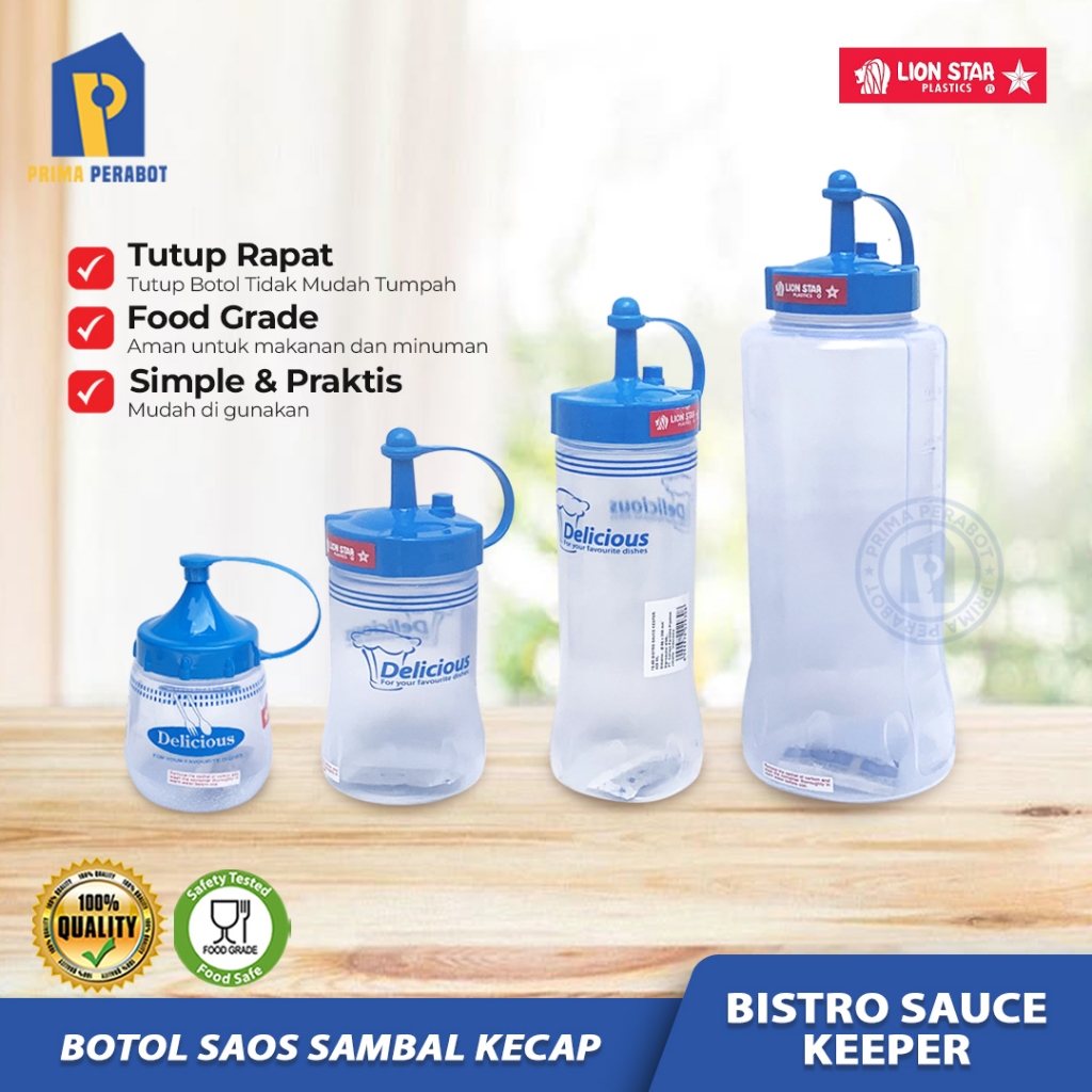 Jual Botol Saos Tempat Kecap Botol Sambal Bistro Sauce Lion Star ...