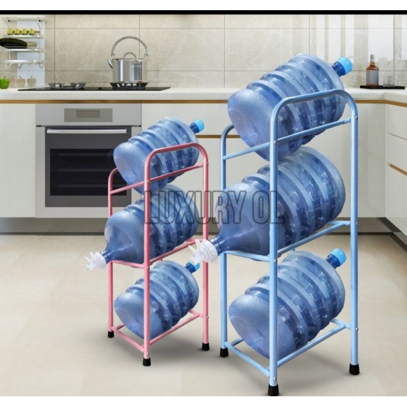Jual rak galon air 3 susun rak roda galon aqua roda | Shopee Indonesia