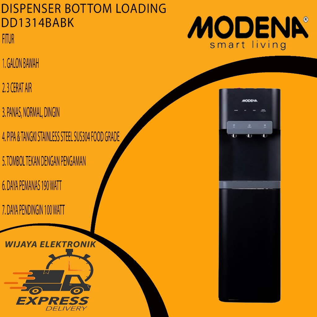 Jual Modena DD 1314 BABK - Dispenser Bottom Loading Modena DD1314BABK ...
