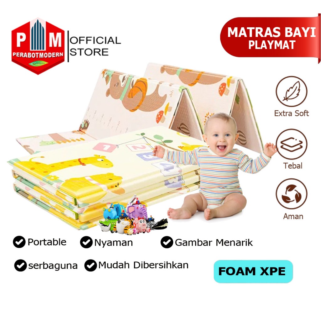 Jual Playmat Bayi 200x180cm Tebal XPE Matras Anak Playmate Baby/alas ...