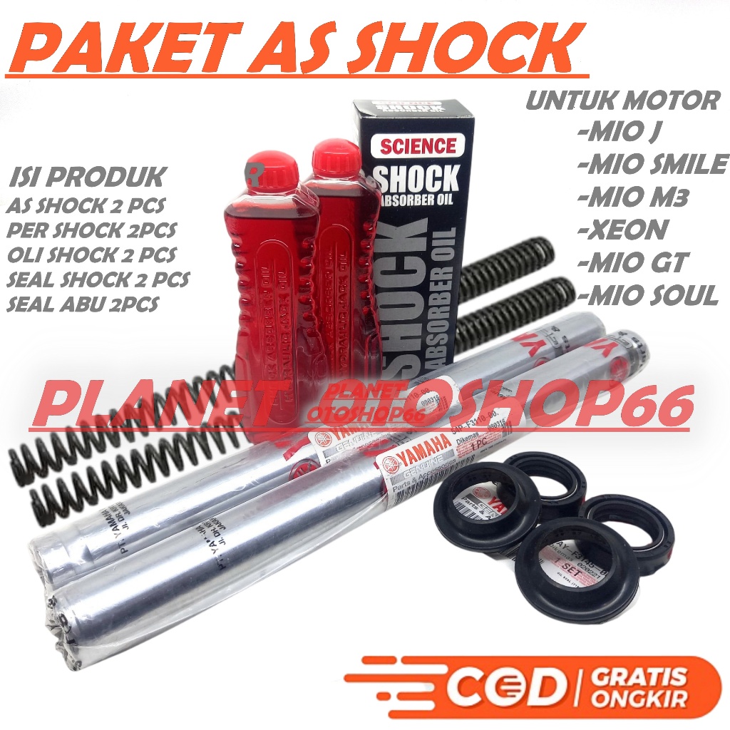 Jual SEPAKET AS SHOCK DEPAN MIO J MIO SMILE MIO SOUL GT XEON MIO M3 MIO ...