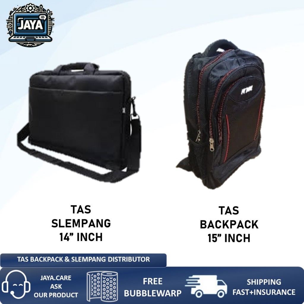 Jual TAS LAPTOP SEMUA MERK 14 & 15 INCH HITAM | Shopee Indonesia