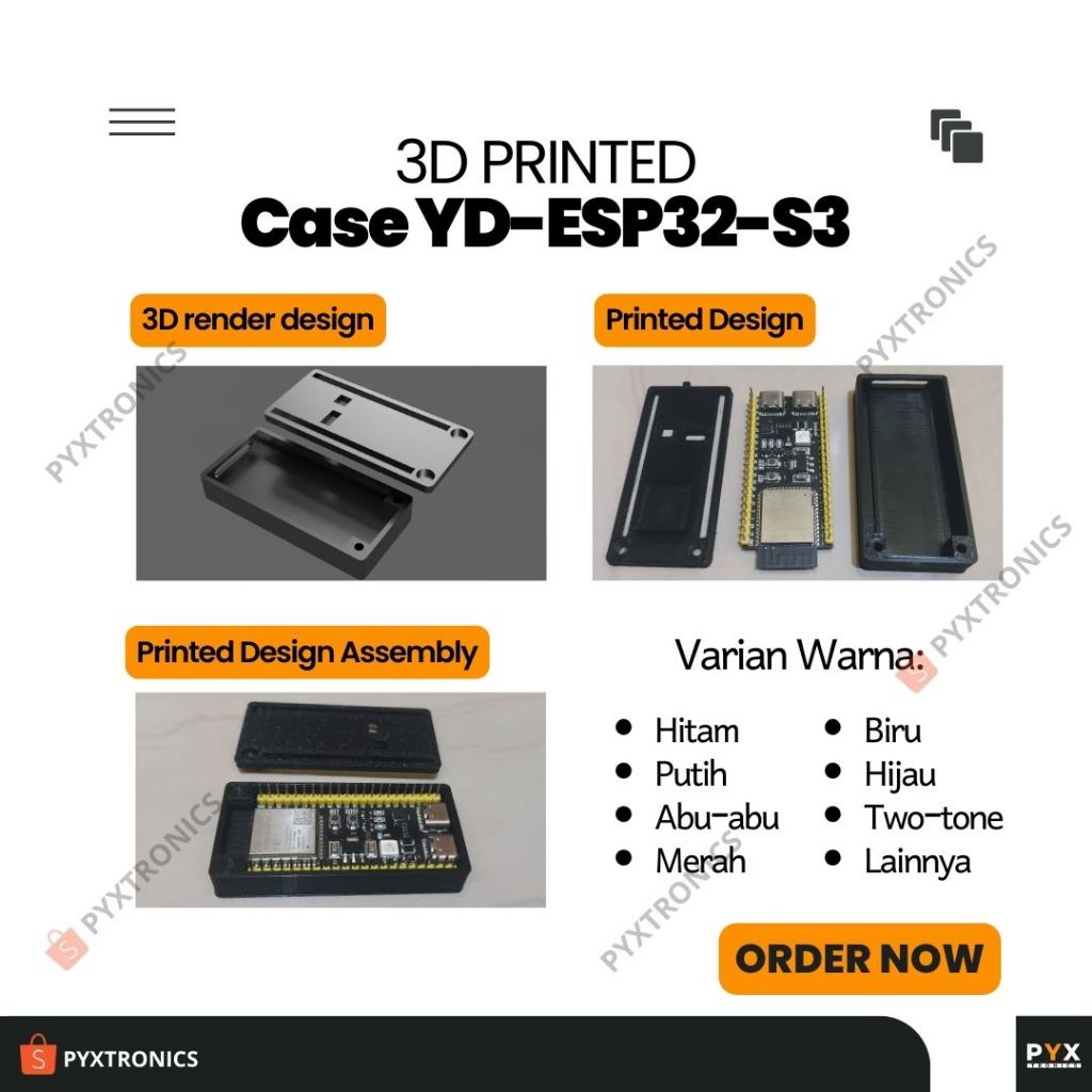 Jual Casing YD-ESP32-S3 3D Printed Enclosure Case ESP32S3 | Shopee Indonesia