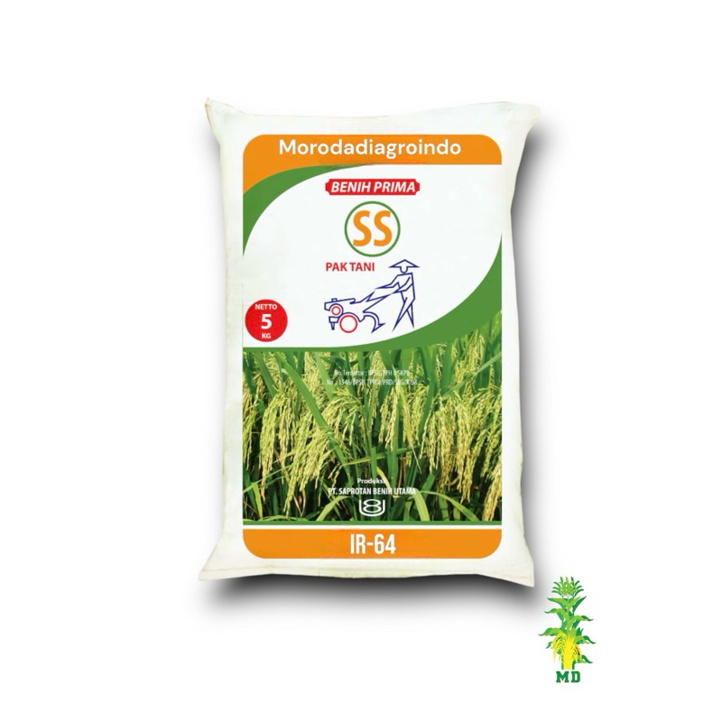 Jual Benih padi unggul IR-64 JUMBO PAK TANI kemasan 5kg, by PT. Saprotan benih utama | Shopee ...