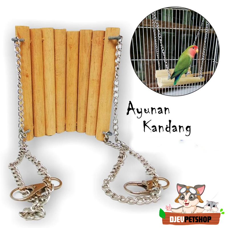 Jual AYUNAN KAYU RANTAI KANDANG MAINAN KANDANG AKSESORIS KANDANG ...