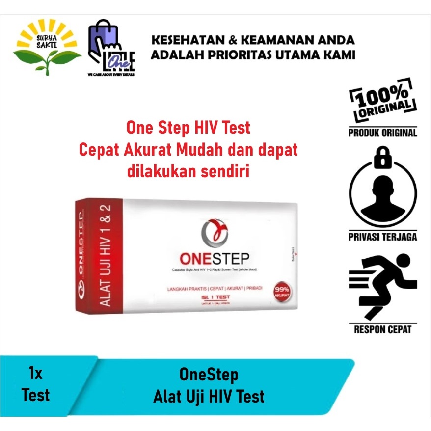 Jual One Step HIV Test cepat akurat mudah dan dapat dilakukan sendiri ...
