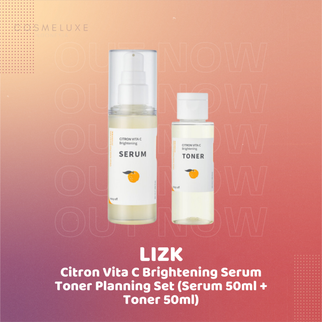 Jual LIZK Citron Vita C Brightening Serum Toner Planning Set (Serum ...