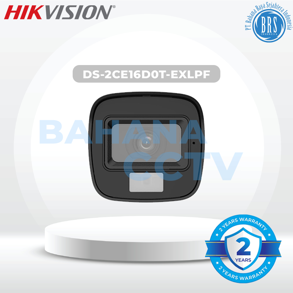 Jual HIKVISION - 2MP Smart Hybrid Light Audio Fixed Mini Bullet Camera DS-2CE16D0T-LPFS(2.8mm)(O ...