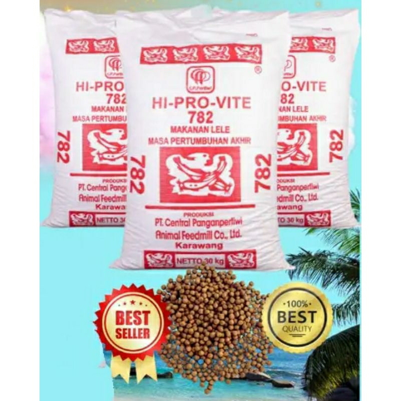 Jual Hi pro vite 782 Pakan Ikan Patin Nila gurami lele masa pertumbuhan ...