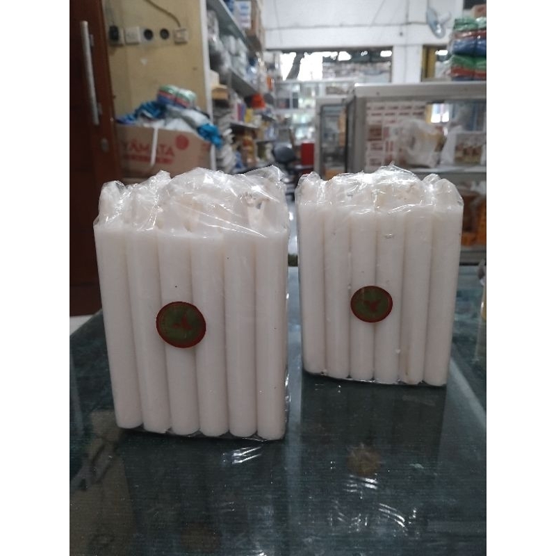 Jual lilin putih/lilin penerangan panjang 13 cm isi 24 pcs | Shopee ...