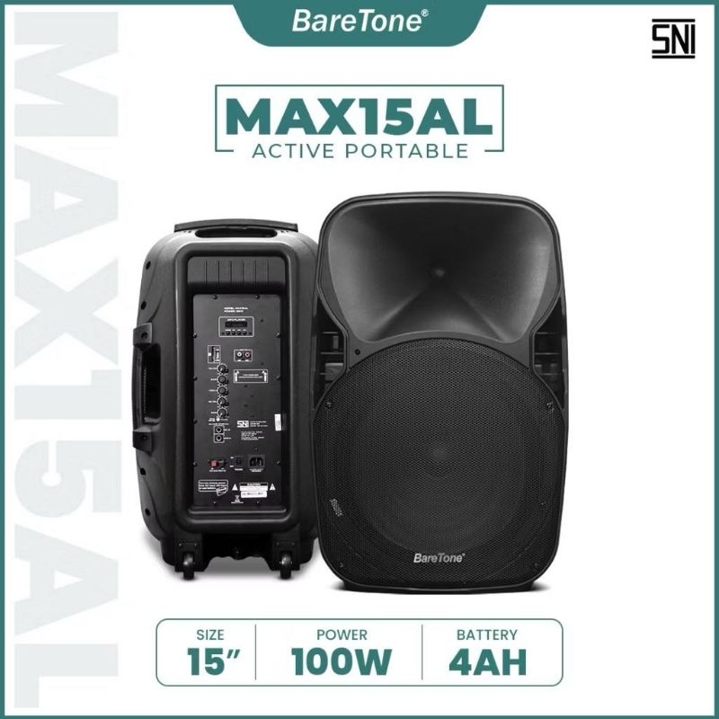 Jual Baretone Speaker Portable MAX15AL Speaker Bluetooth 15 Inch ...
