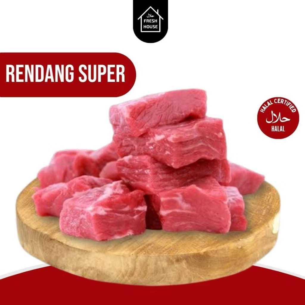 Jual DAGING RENDANG SUPER FROZEN 500 GR / 1 KG | Shopee Indonesia