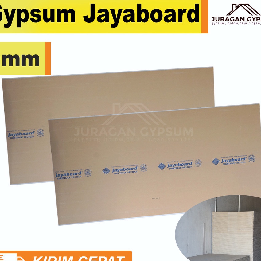 Jual Flash Sale gypsum jayaboard 9mm Gipsum Jaya 9 mm papan jaya board ...