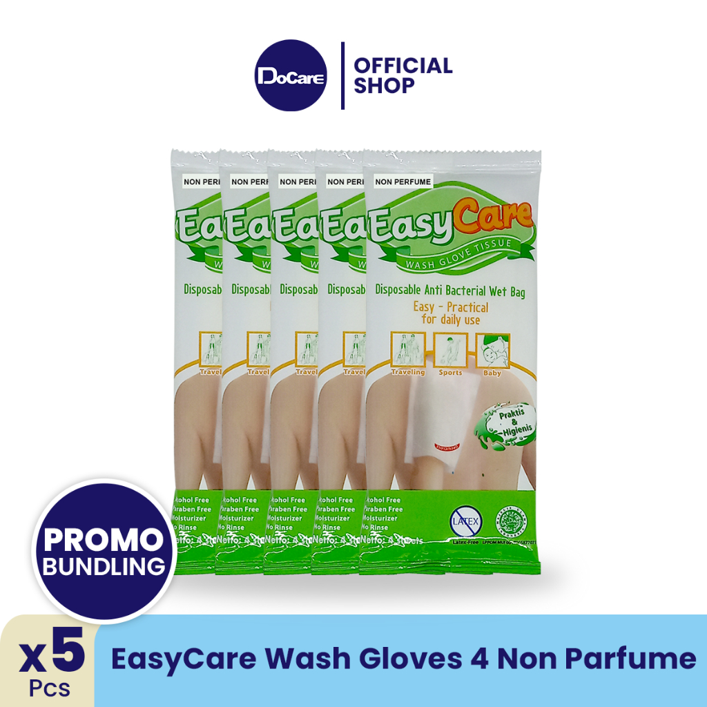 Jual [Promo Bundling 5 Pack] - EasyCare Wash Gloves 4 Sheets Non ...
