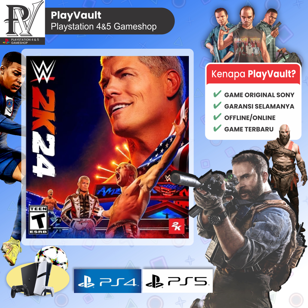 Jual WWE 2K24 PS4 PS5 | Shopee Indonesia