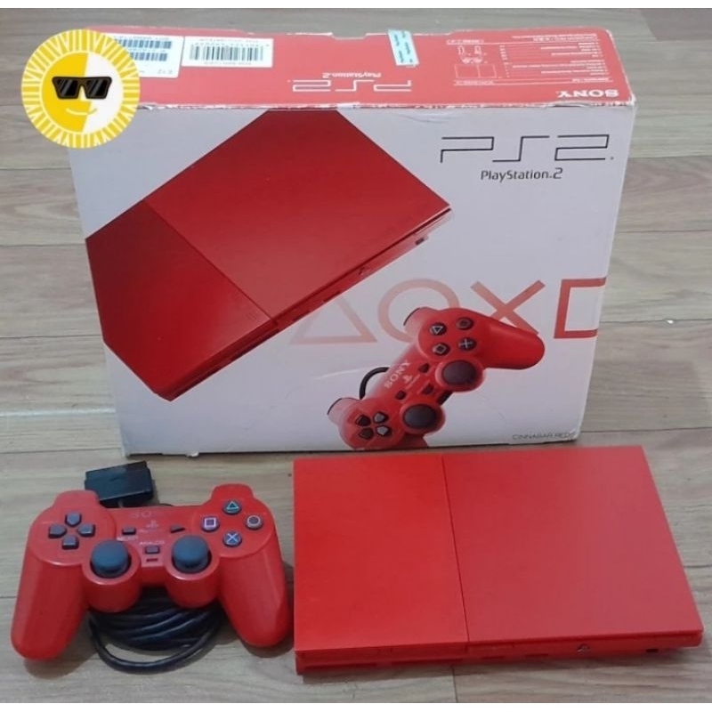 Jual Sony PS2 Slim Cinnabar Red Langka Original Kolektor | Shopee Indonesia