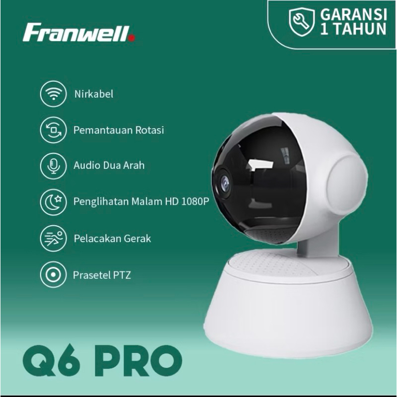 Jual FRANWELL 360° Derajat HD Panorama 3D WiFi Penglihatan Malam Kamera ...
