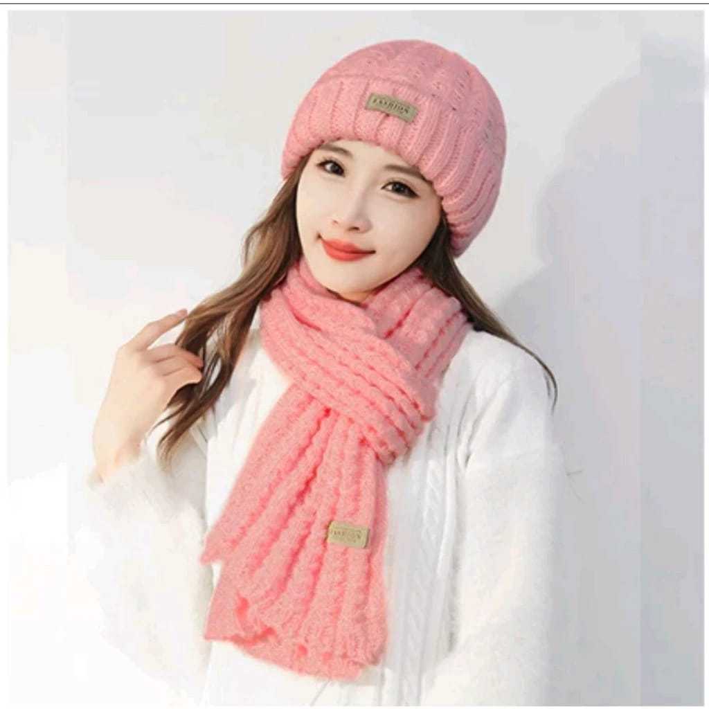 Jual Paket Kupluk dan Syal Dewasa Motif Bromo Premium - Bahan Rajut Topi Gunung Musim Dingin ...