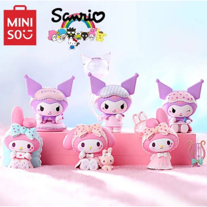 Jual BISA PILIH OPEN BOX BLIND BOX KUROMI MY MELODY PAJAMA SWEETHEART SERIES MINISO X SANRIO ...