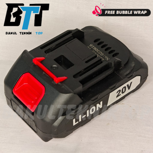Jual Battery baterai Mesin Bor Cordless Bull BL20V Li-Ion Original ...