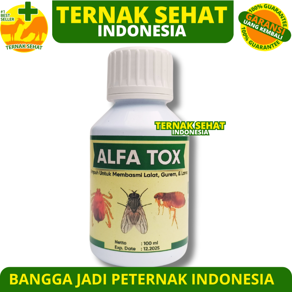 Jual ALFA TOX 100ML - Obat Kutu Sapi - Obat Kutu Gurem Caplak Lalat ...