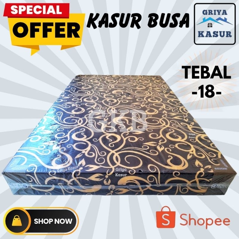 Jual KASUR BUSA TEBAL 18cm KASUR BUSA SPON 120×200 TEKSTUR PADAT NYAMAN ...