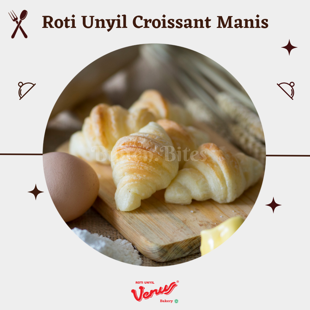 Jual BuitenBites / Roti unyil Venus croissant manis jajanan sehat dari ...