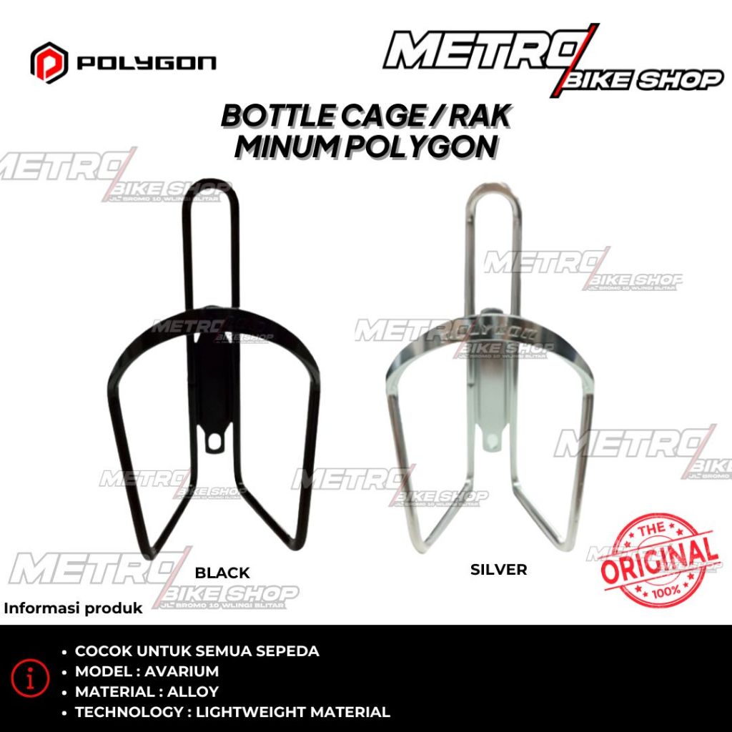 Jual Rak minum sepeda Polygon Avarium Bottle Cage sepeda Tempat minum ...