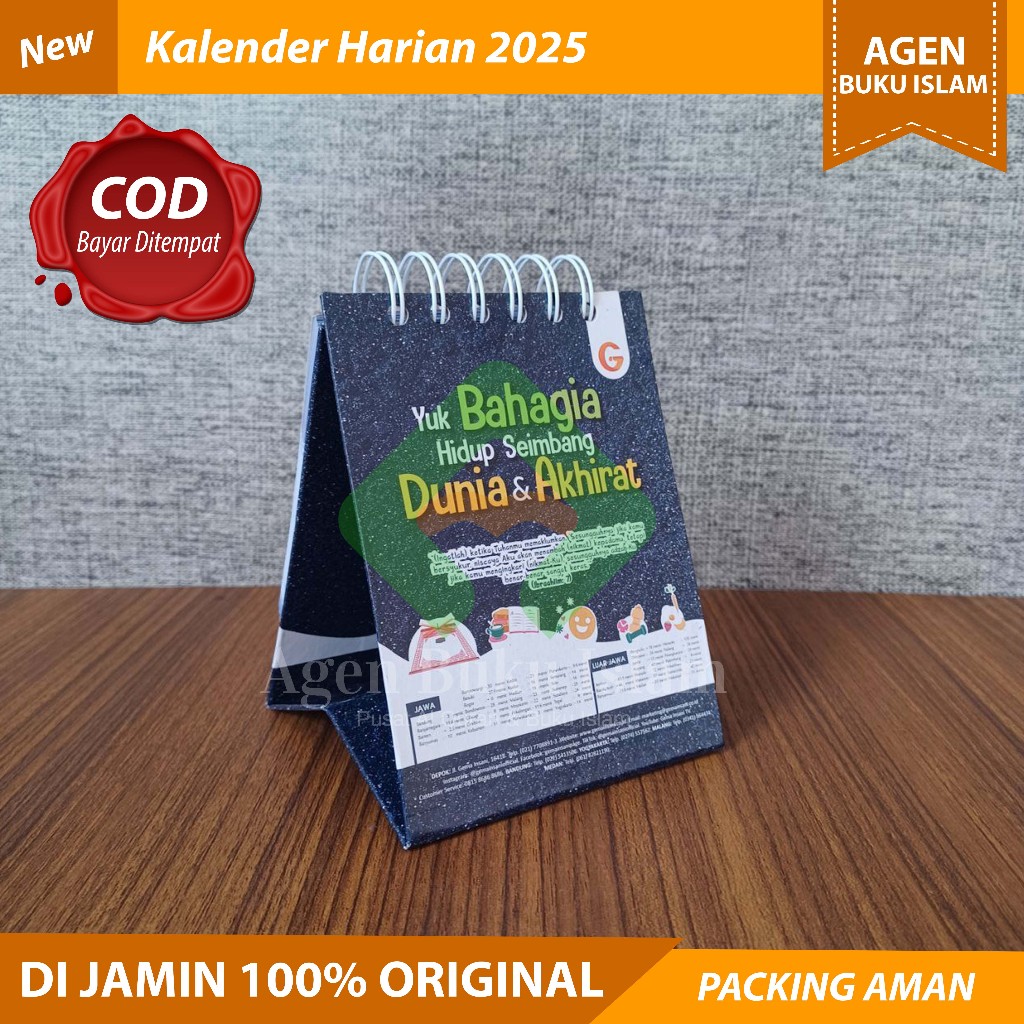Jual Kalender Harian Muslim 2025 - Kalender Meja - Kalender Sobek Bisa ...