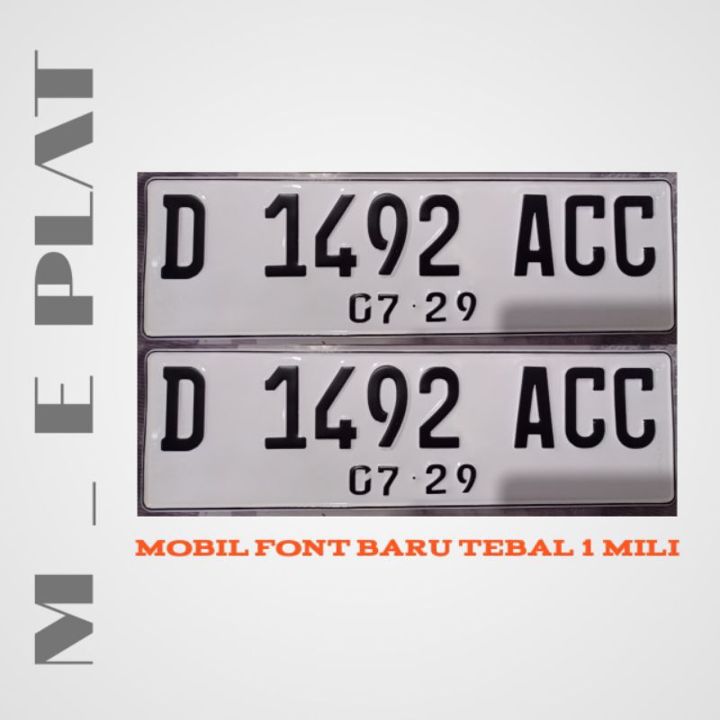 Jual MOBIL FONT BARU TEBAL 1 MILI HARGA 2PCS | Shopee Indonesia