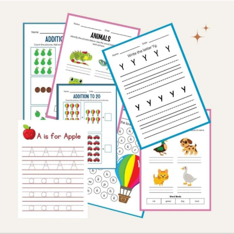 Jual Worksheet Anak, 1000++ Printable worksheet Anak Usia Dini (2 - 7 ...