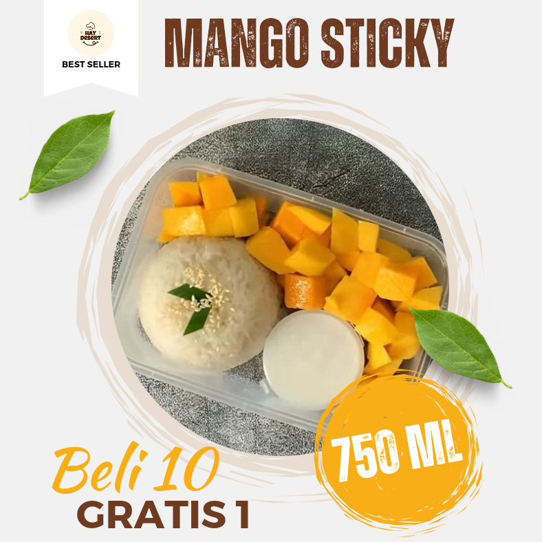 Jual Beli 10 Gratis 1 Mango Sticky Rice 750 ml | Shopee Indonesia