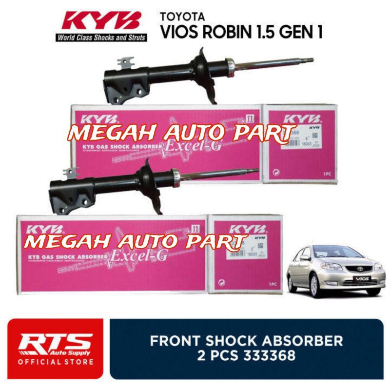 Jual Shockbreaker Vios old Gen 1 depan Tahun 2003-2007 merek Kayaba Excel-G | Shopee Indonesia