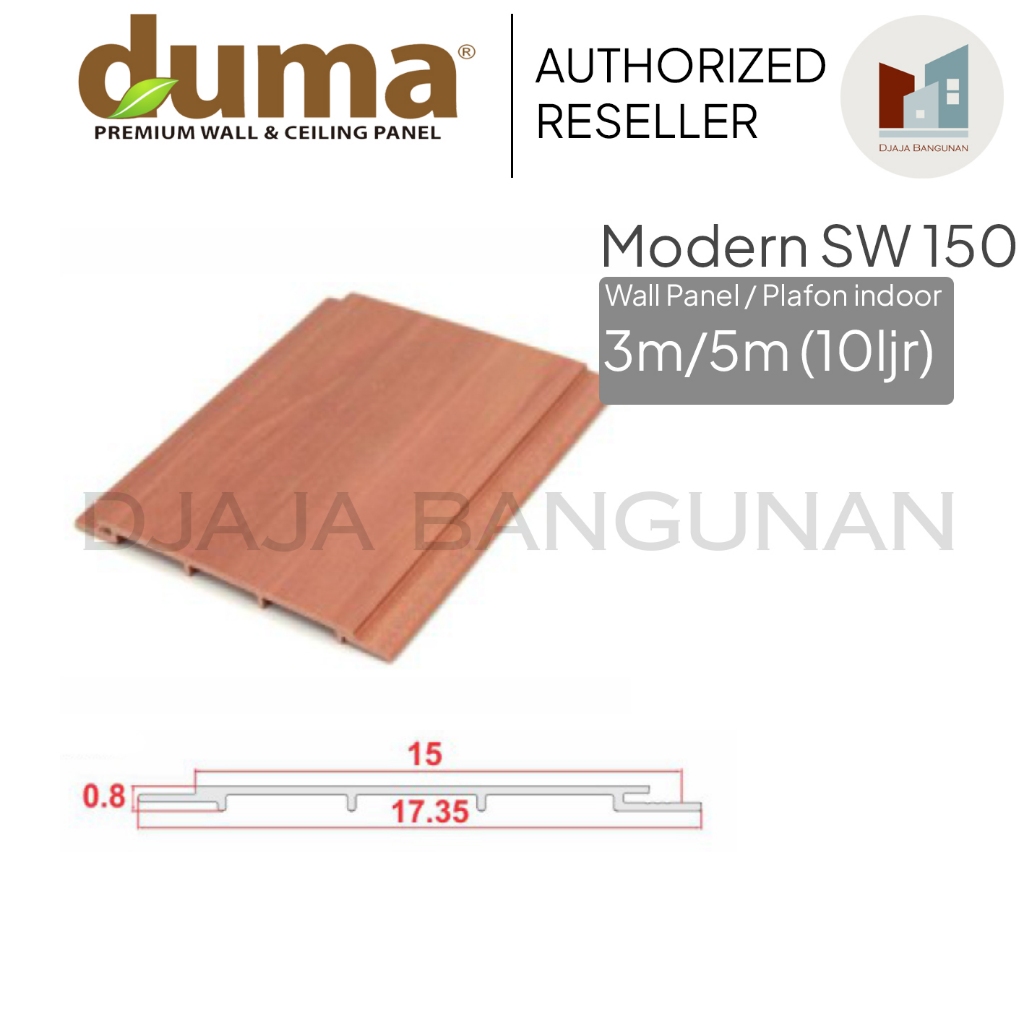 Jual WPC Single WALL (SW) 150 Wall Panel dinding indoor || DUMA ...