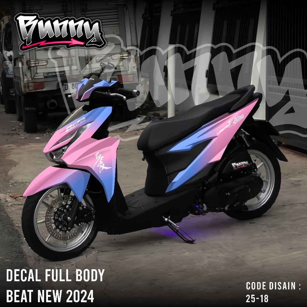 Jual (COD PROMO) TERBARU Decal Sticker Honda Beat DELUXE STREET REMOTE ...