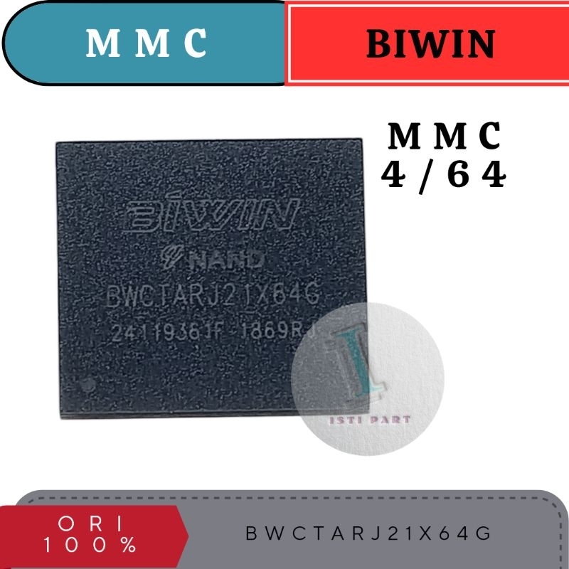 Jual IC MMC 64 GB BIWIN BWCTARJ21X64G BGA 153/ 64 GB COPOTAN FRESH ...