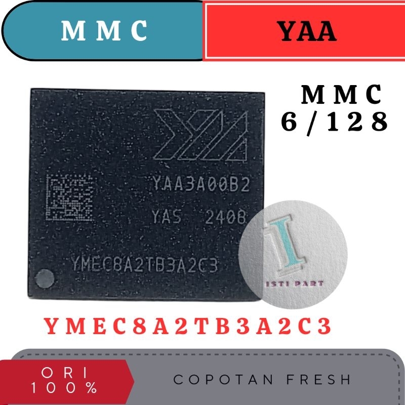 Jual IC MMC 128 GB YAA YMEC8A2TB3A2C3 BGA153 COPOTAN FRESH | Shopee ...
