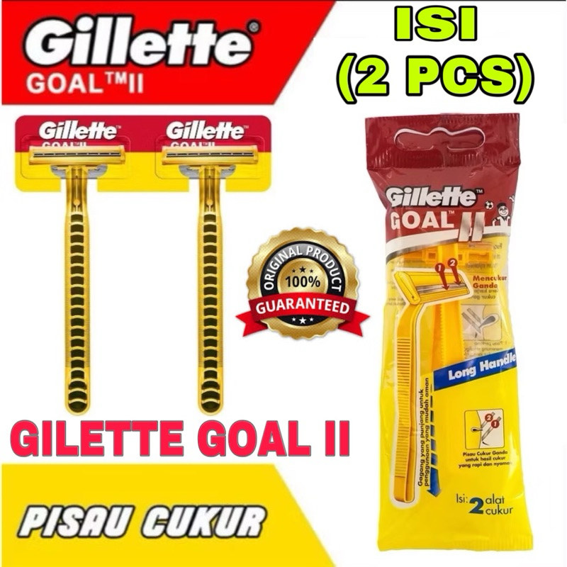 Jual GILLETTE GOAL 2 KUNING PISAU CUKUR ALAT CUKUR JENGGOT PISAU CUKUR ...