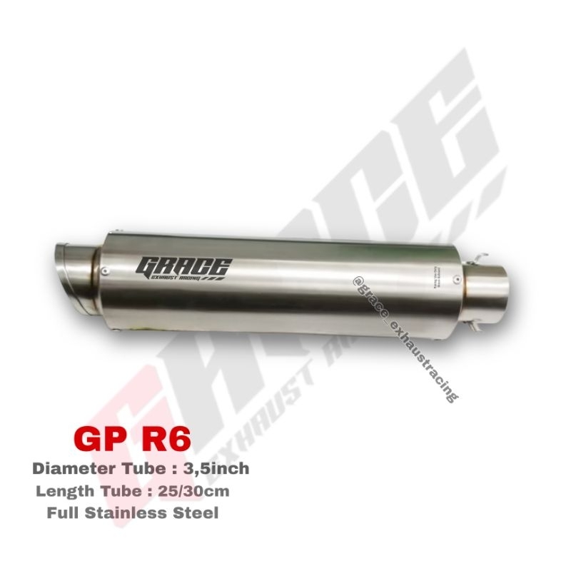 Jual silincer knalpot racing original Grace type gp r6 | Shopee Indonesia