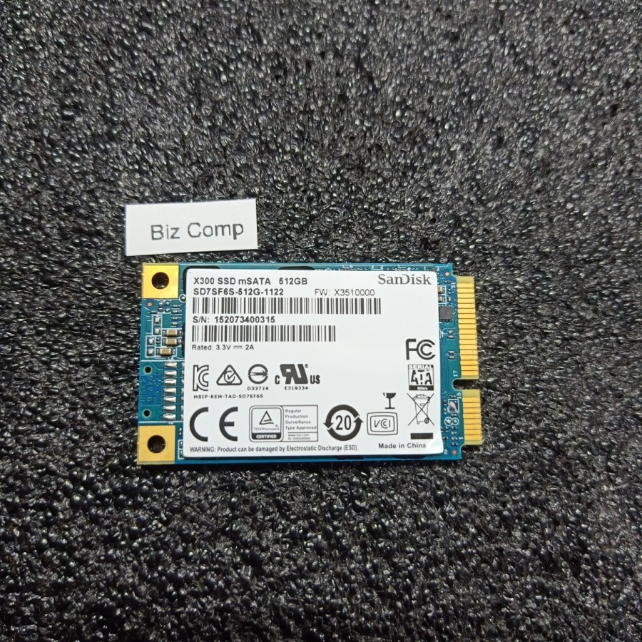 Jual mSATA 512gb Sandisk X300 Bergaransi | Shopee Indonesia